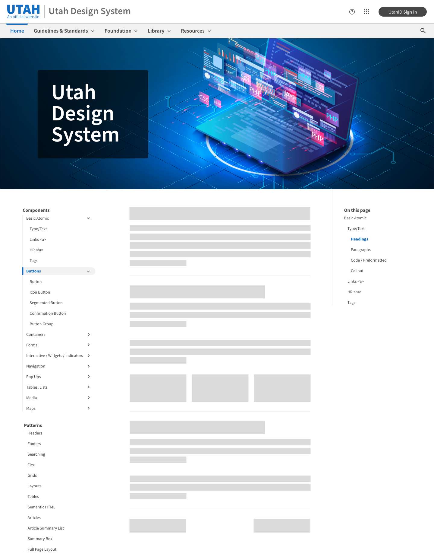Utah Design System