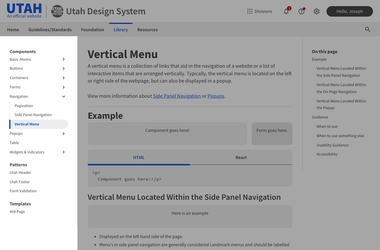 Utah Design System